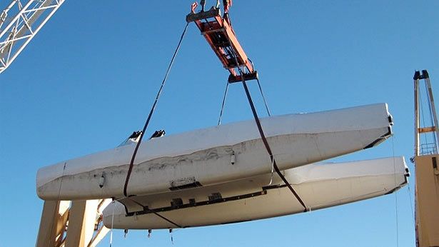 Gunboat 78 catamaran currently en route to USA for completion